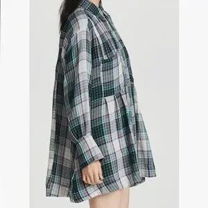 Free People | Dresses | Free People The Voyage Shirtdress M Twilight ...